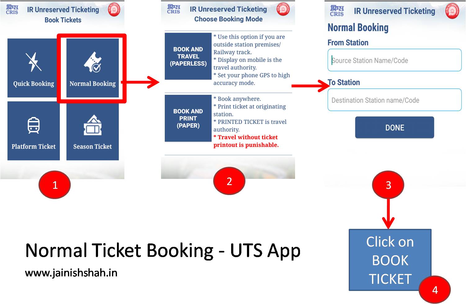 How to book train tickets using UTS app?